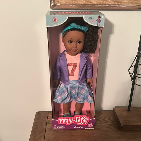 My Life | Toys | My Life Chloe Doll With Purple Jacket And Blue ...